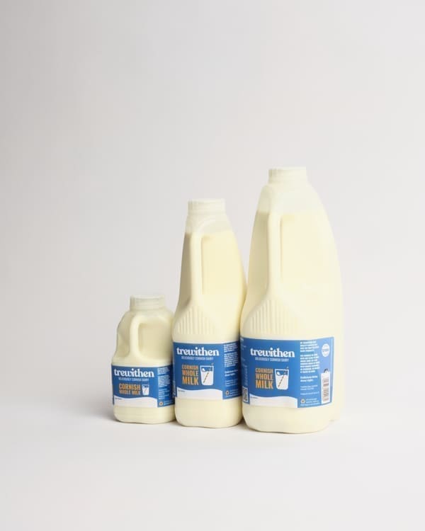 Delicious Cornish Whole Milk - Trewithen Dairy