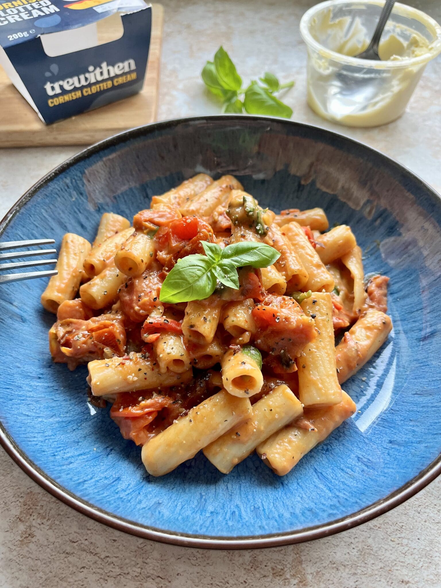Creamy Pasta with Roasted Cherry Tomatoes - Trewithen