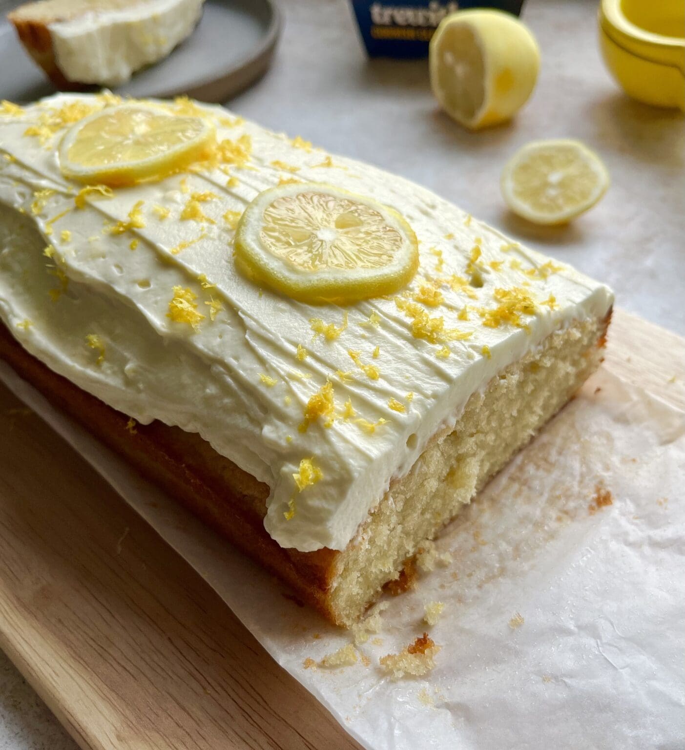Lemon Loaf Cake with Frosting - Trewithen